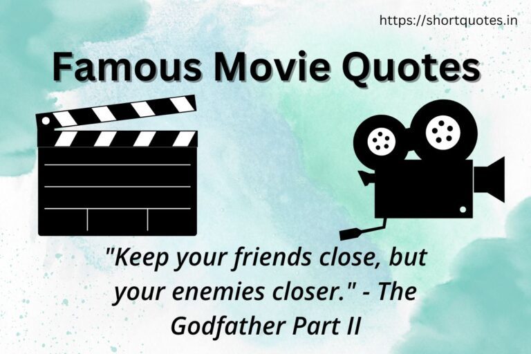 199+ Iconic Famous Movie Quotes That Will Inspire You Every Day - Short ...