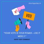 201+ Powerful Vote Quotes in English One Line at a Time - Short Quotes